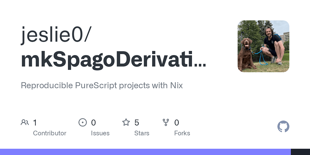 GitHub - jeslie0/mkSpagoDerivation: Reproducible PureScript projects with Nix - Announcements ...